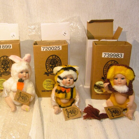 CLASSIC CREATIONS PORCELAIN DOLLS | Accents | Vtg 9s Natures Kids ...